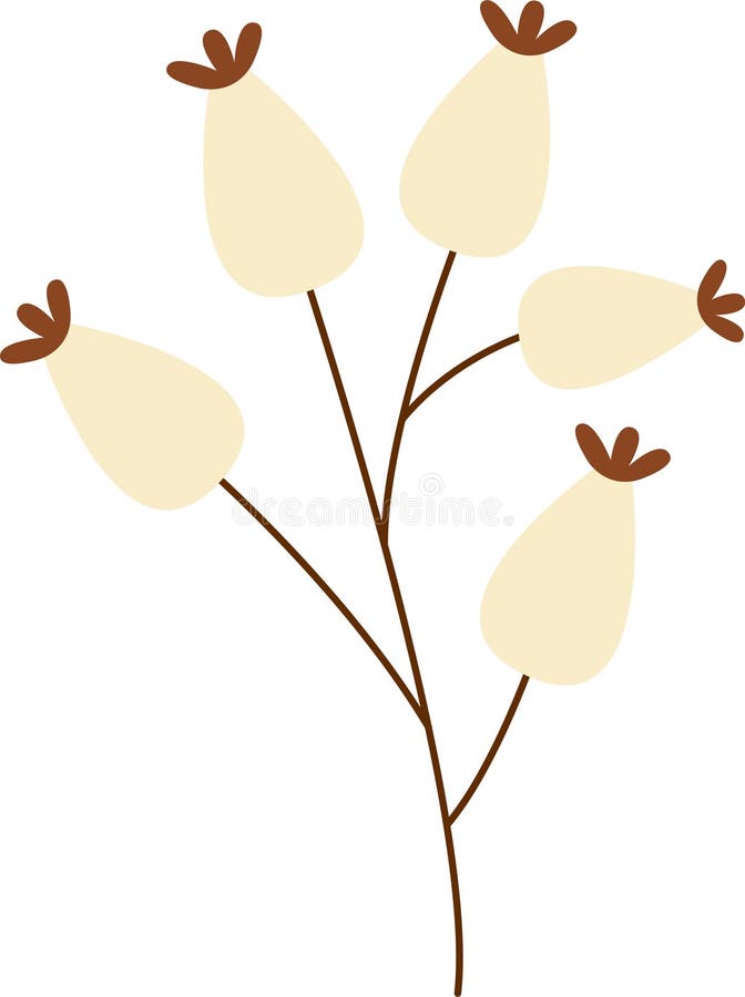 Autumn Flat Berry Foliage stock vector. Illustration of nature - 294070124