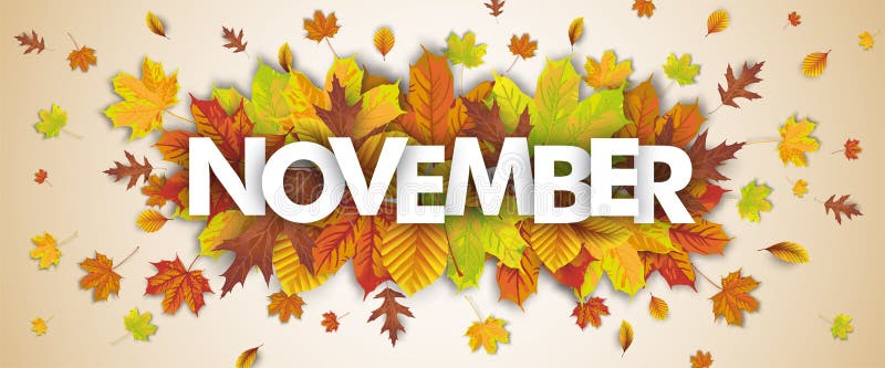 Autumn Foliage Explosion November Stock Vector - Illustration of banner ...