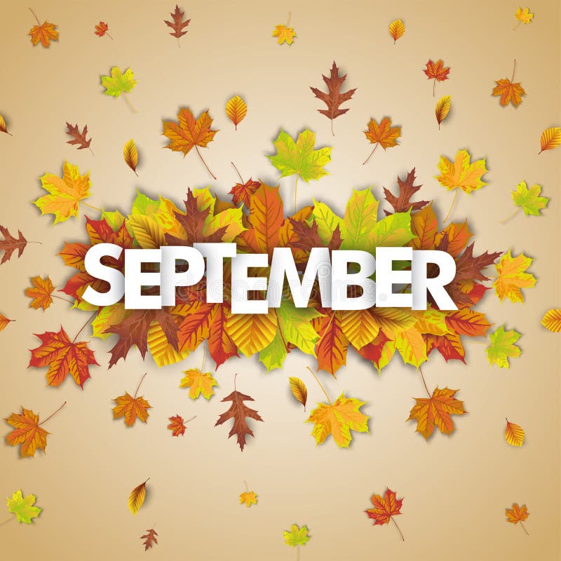 Autumn Foliage November Header Stock Vector - Illustration of maple ...