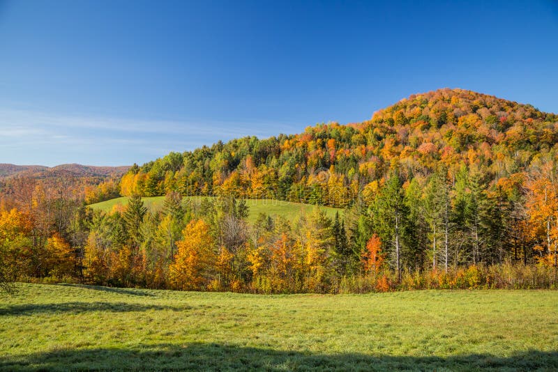 Autumn Foliage in Vermont Countryside, VT Stock Photo - Image of orange ...