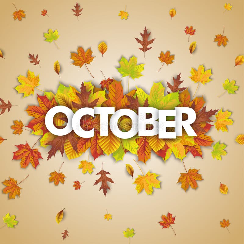 Autumn Foliage November Header Stock Vector - Illustration of maple ...