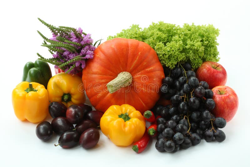 Autumn food stock image. Image of salad, fall, heap, organic - 26818379