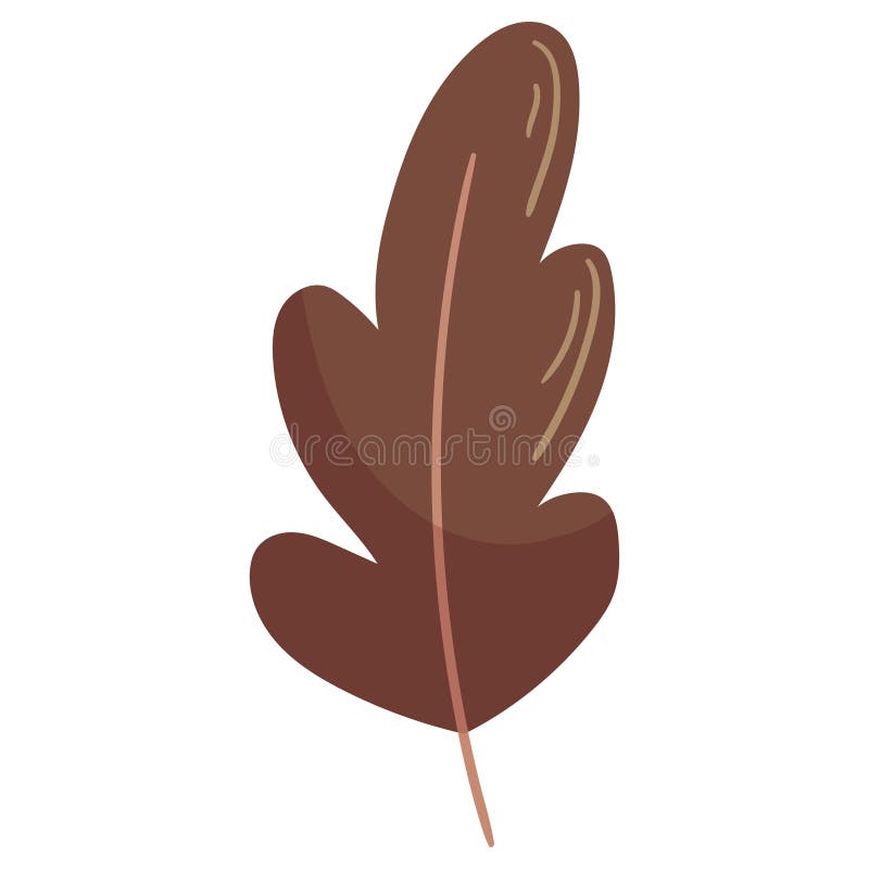 Autumn Forest Brown Leaf Illustration Stock Vector - Illustration of ...