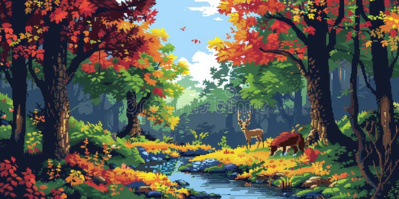 Autumn Pixel Banner Stock Photos - Free & Royalty-Free Stock Photos ...