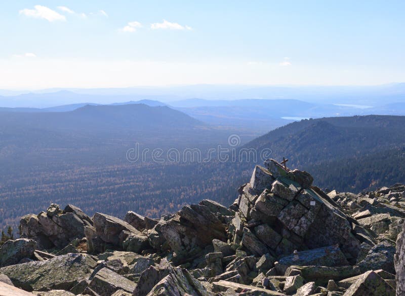 Autumn Forest in the Distance Stock Photo - Image of horizontal, color ...