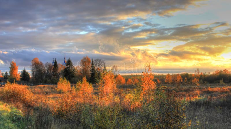 Autumn forest, Russia stock photo. Image of sunset, forest - 29262246