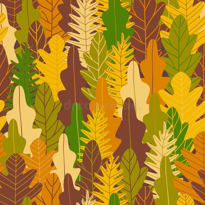 Forest Seamless Pattern. Jungle Pattern Background for Printing Stock ...
