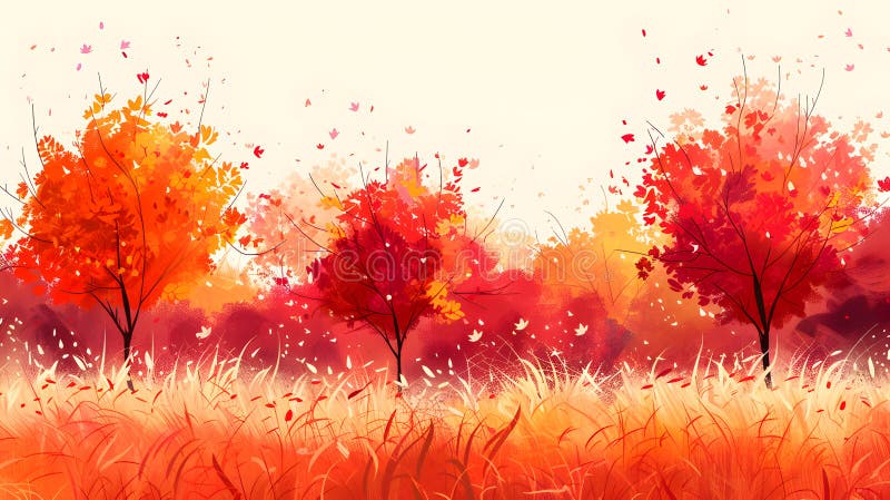 Autumn Forest. Sunny Forest Stock Photo - Image of colourful, nature ...