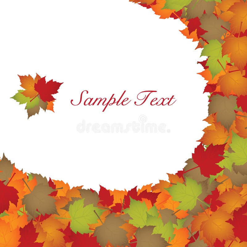 Autumn frame stock vector. Illustration of bright, light - 16128975
