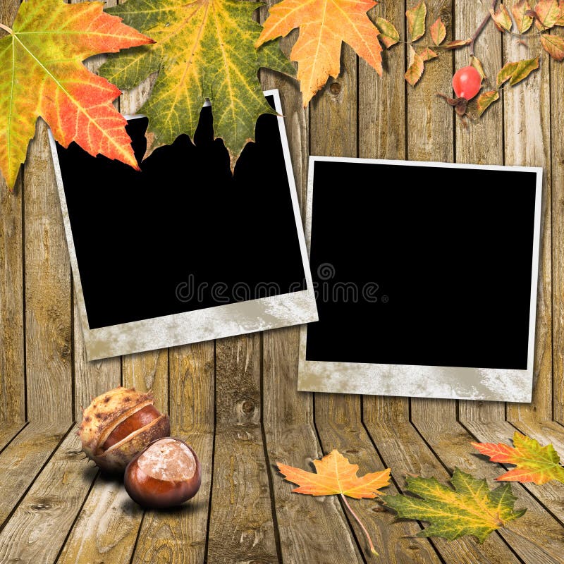 Autumn frame stock image. Image of detail, divided, retro - 16329847