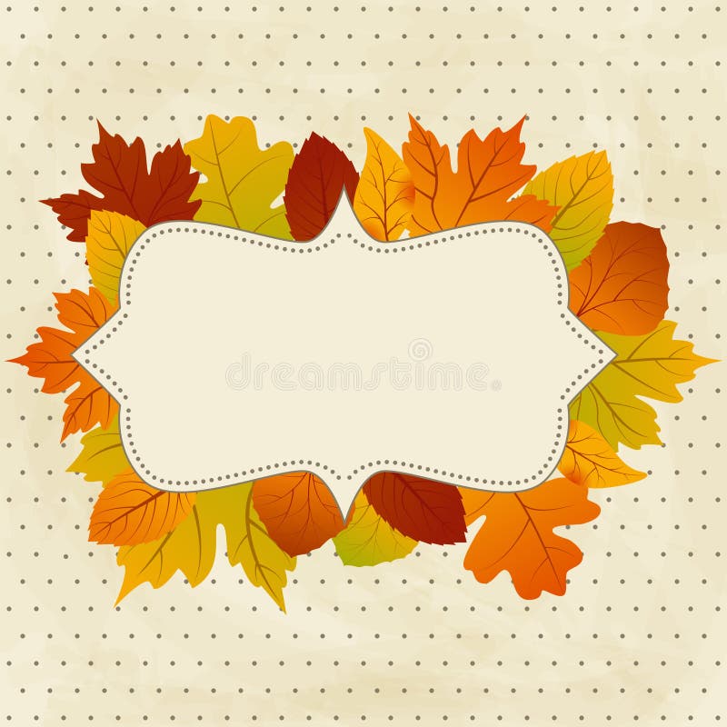 Fall frame stock vector. Illustration of harvesting, creative - 11025849