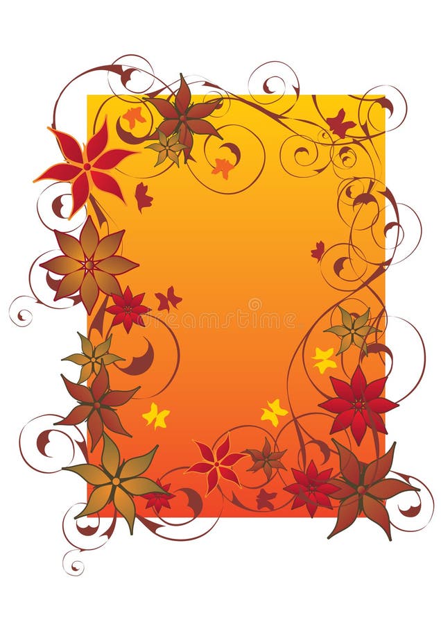 Autumn frame stock vector. Illustration of maple, vector - 11318847