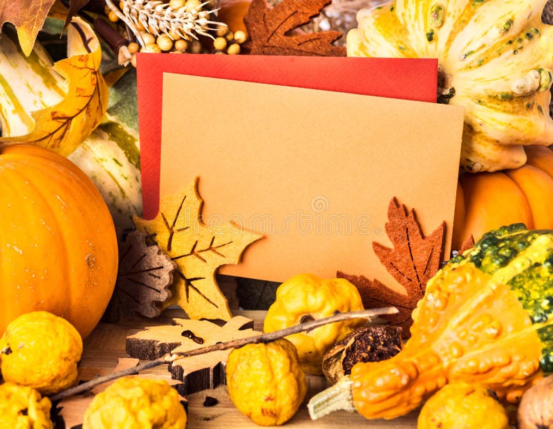 Autumn Frame Around Greeting Cards, Text Space Stock Image - Image of ...