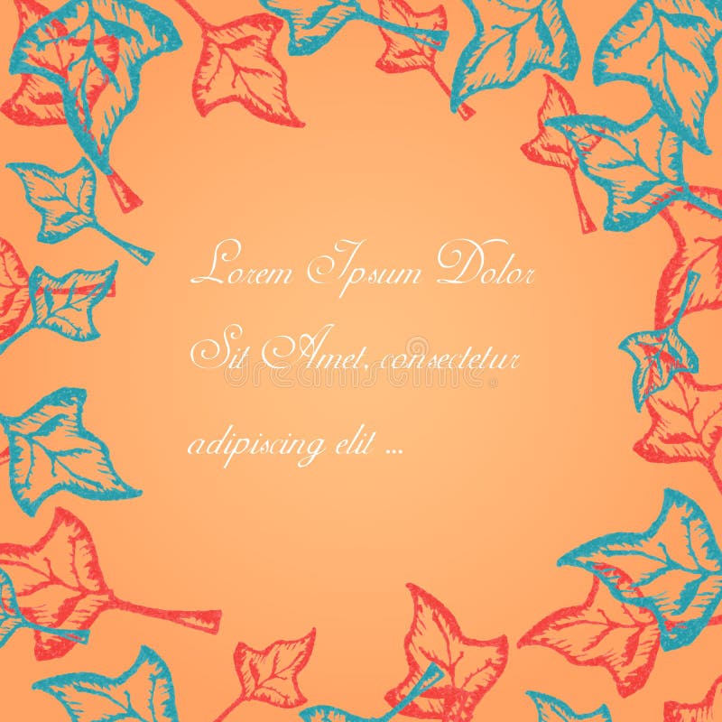 Autumn Frame with Bright Leaves Stock Vector - Illustration of orange ...