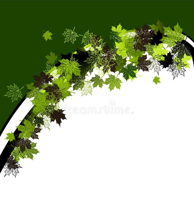 Maple Leaf Scroll Stock Illustrations – 780 Maple Leaf Scroll Stock ...