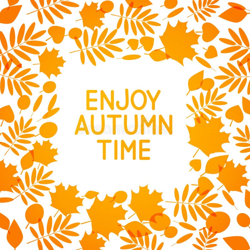 Autumn frame stock vector. Illustration of color, white - 57357158