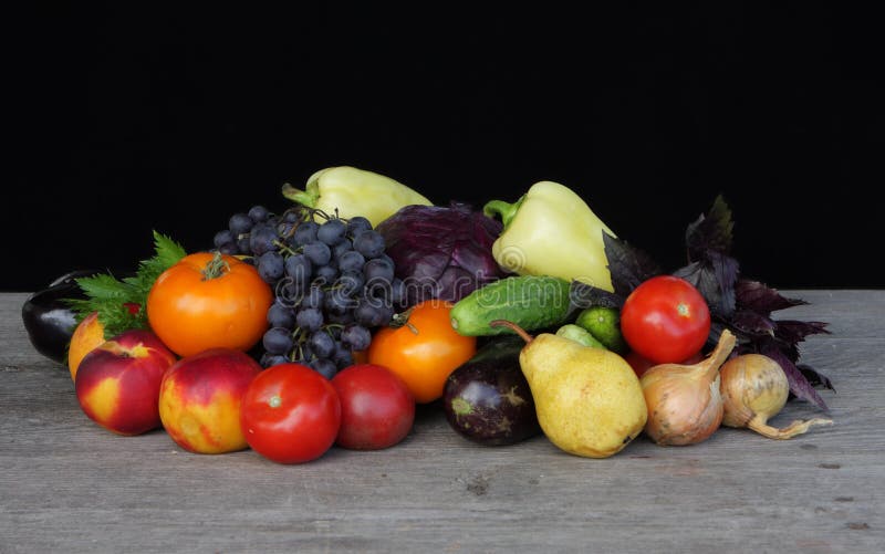 Autumn fruits stock photo. Image of onion, autumn, collection - 11101024