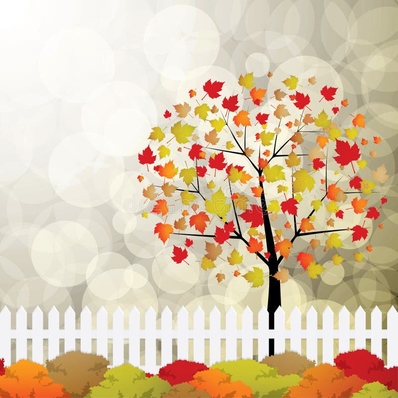 Autumn Garden Hand Drawn Clip-art. Stock Vector - Illustration of ...