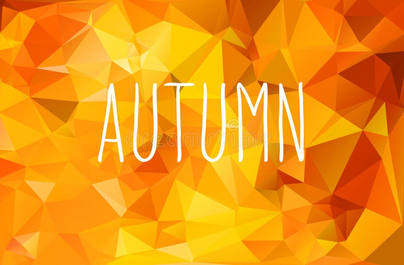 Autumn Geometric Background Stock Vector - Illustration of letters ...