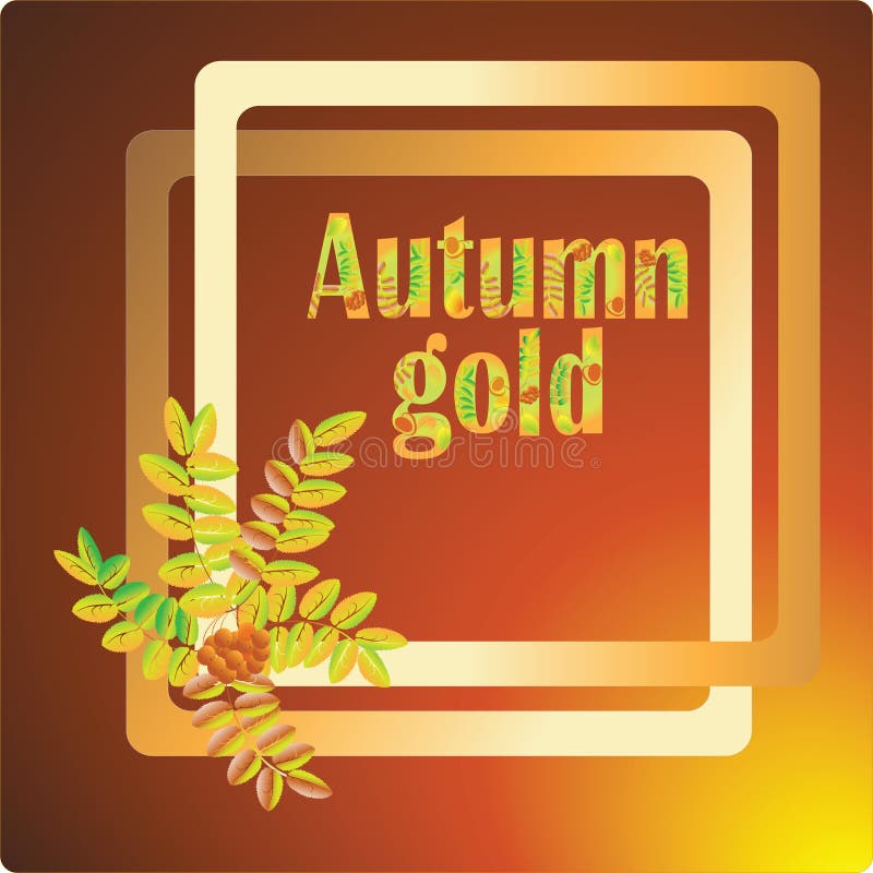 Autumn Gold. Vector Image for Banners, Invitations. Stock Vector ...