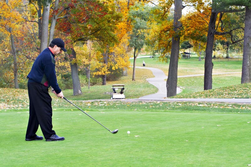Autumn Golf stock photo. Image of form, hole, club, lifestyle - 3506770