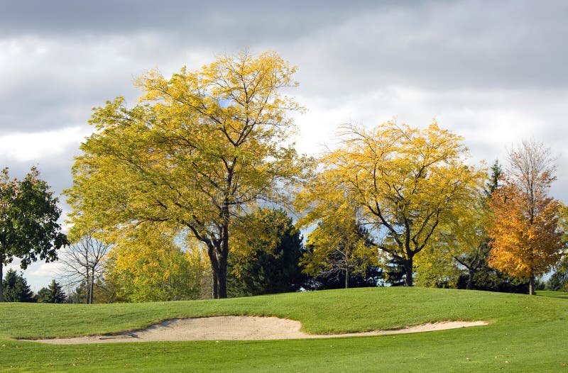 Autumn Golf Fairway stock image. Image of trees, autumn - 8367081