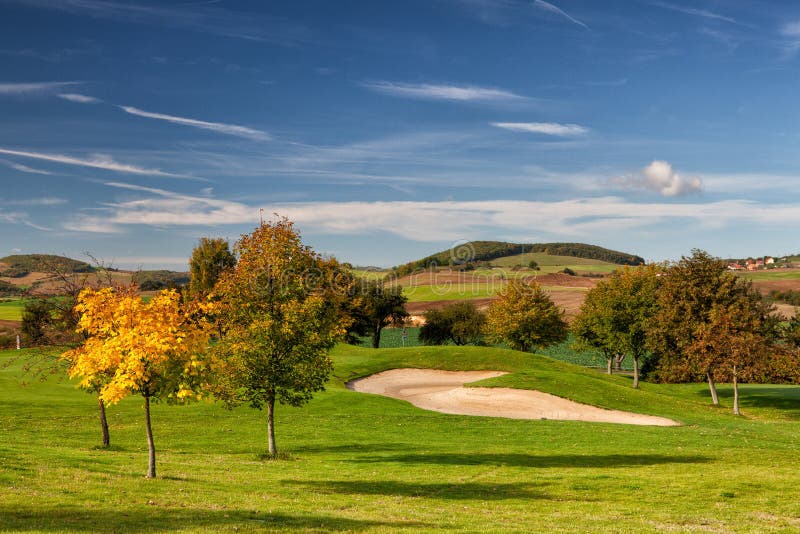 Autumn Golf stock image. Image of ball, ohio, golf, horizon - 1569475