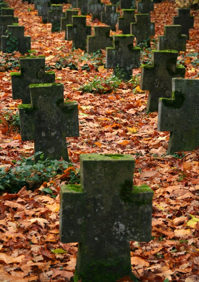 Autumn graveyard stock photo. Image of green, germany - 35250628