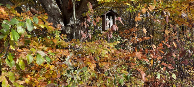 Autumn in the Hermitage - Jesus and Virgin Mary Stock Photo - Image of ...