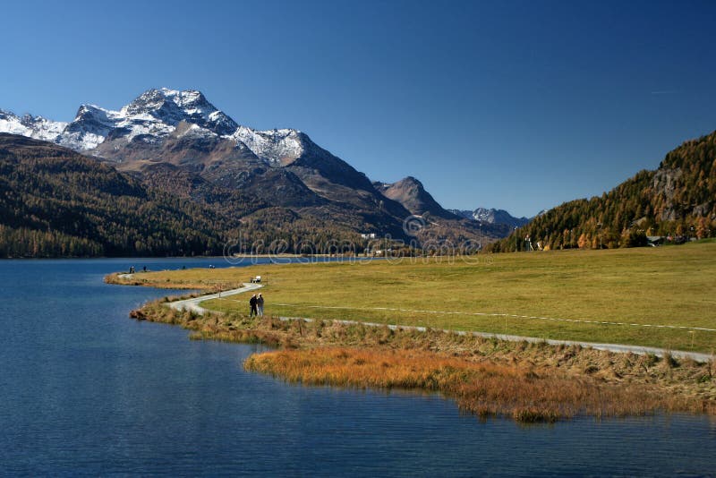 Autumn hiking in Alps stock photo. Image of alps, decor - 11056166