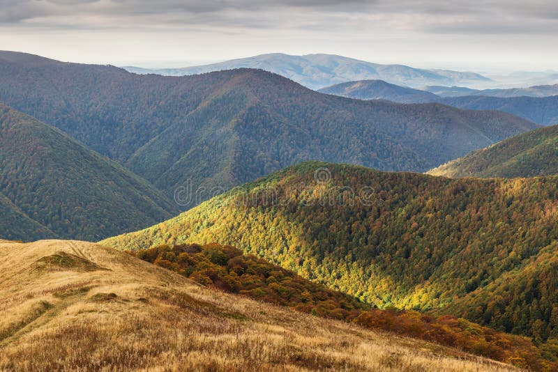 Autumn Hills with Sunlight stock image. Image of school - 73499009