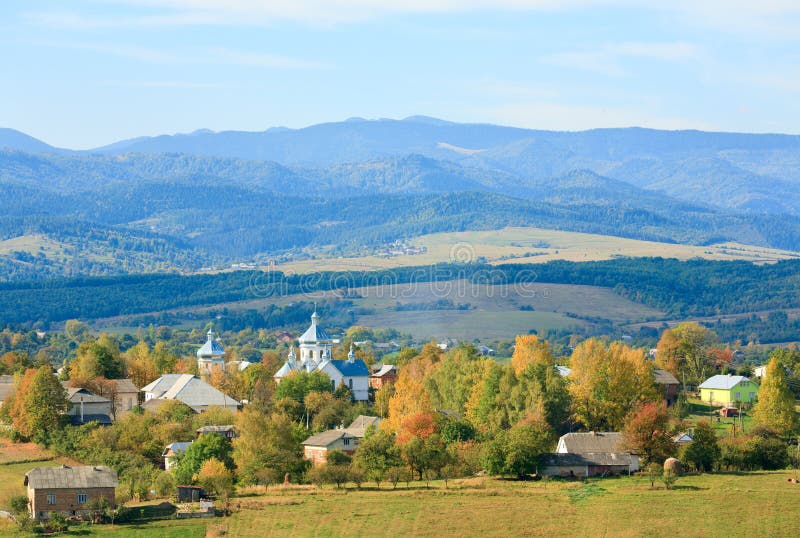 Autumn hilly country view stock photo. Image of country - 12665426