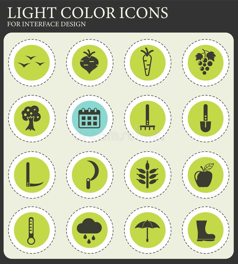 Autumn icon set stock vector. Illustration of autumn - 154224374