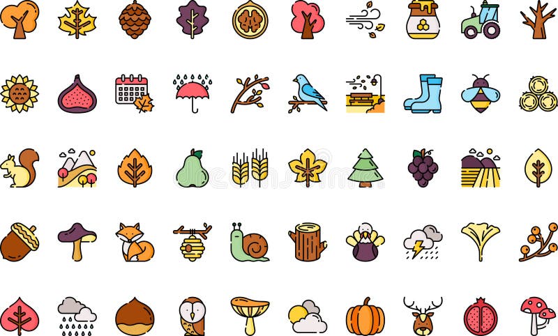 Autumn Icons High-Quality Vector Icons Collection with Editable Stroke ...