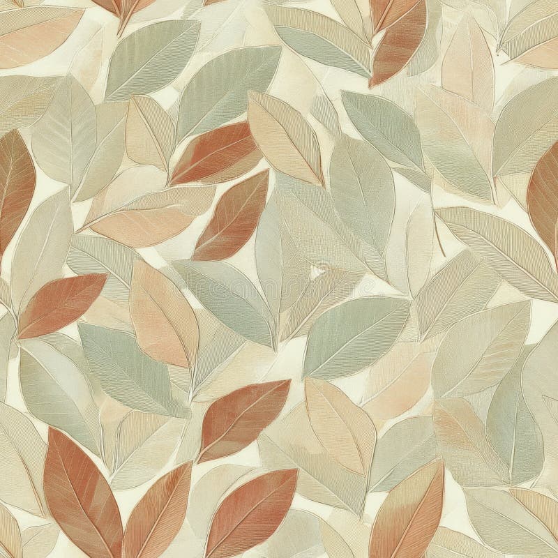 Autumn-Inspired Leaf Pattern Seamless Background for Elegant Designs ...