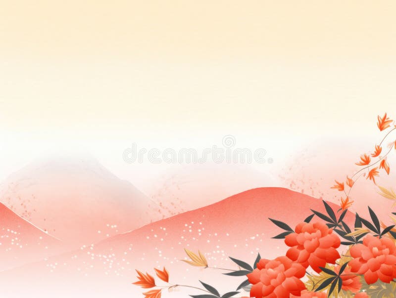 Autumn Japanese Washi Paper with Japanese Pattern AI Generated Stock ...