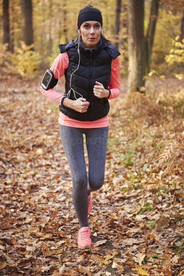 Autumn jogging stock image. Image of equipment, etui - 61898349