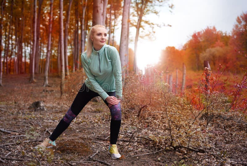 Sportman stock image. Image of success, exercise, autumn - 76837005