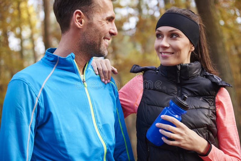 Autumn jogging stock photo. Image of autumn, conscious - 61897648