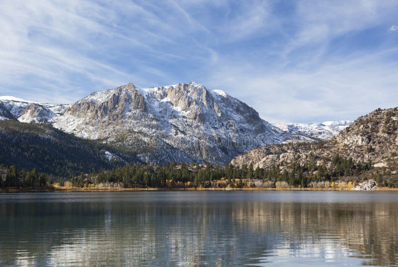 Autumn at June Lake in California Stock Photo - Image of colorful ...