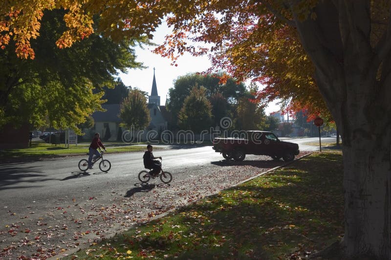 Autumn kids stock photo. Image of october, playing, season - 1435608