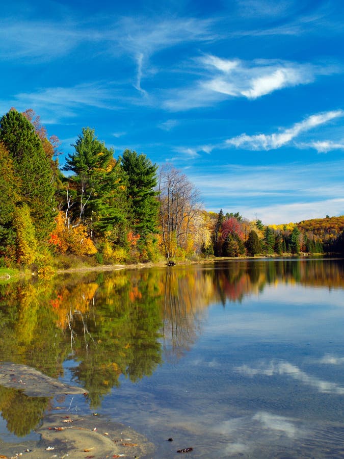 Fall Foliage Reflected in a Lake, Blue Ridge Pkwy. Stock Image - Image ...