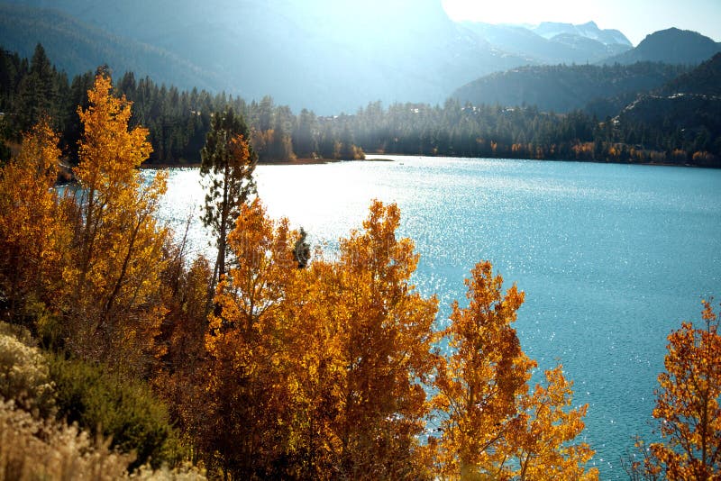 Autumn lake stock image. Image of natural, landscapes - 54157749