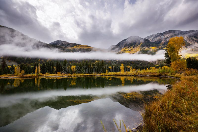 Autumn lake stock photo. Image of calm, fresh, park - 130660182