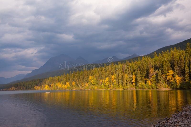 Autumn lake stock photo. Image of october, calmness - 261393180