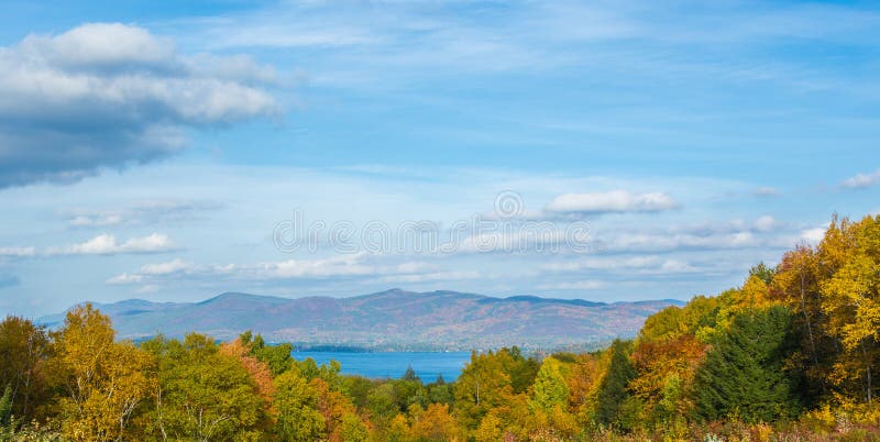 Autumn at Lake George stock photo. Image of scenic, fall - 58033884