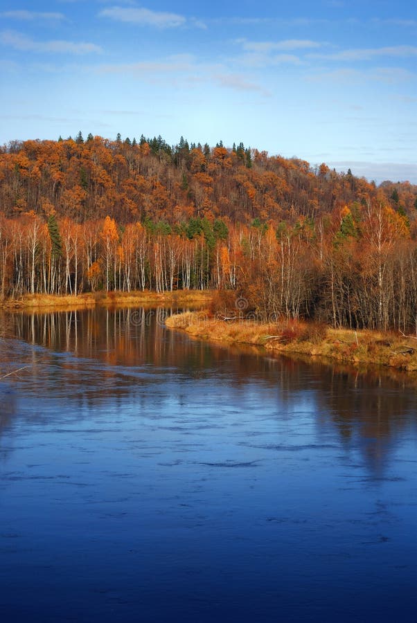 Autumn landscape stock image. Image of vibrant, horizontal - 14198571