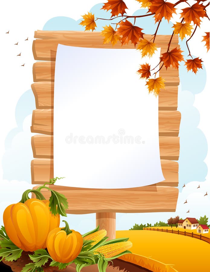Autumn landscape stock vector. Illustration of nature - 20760771