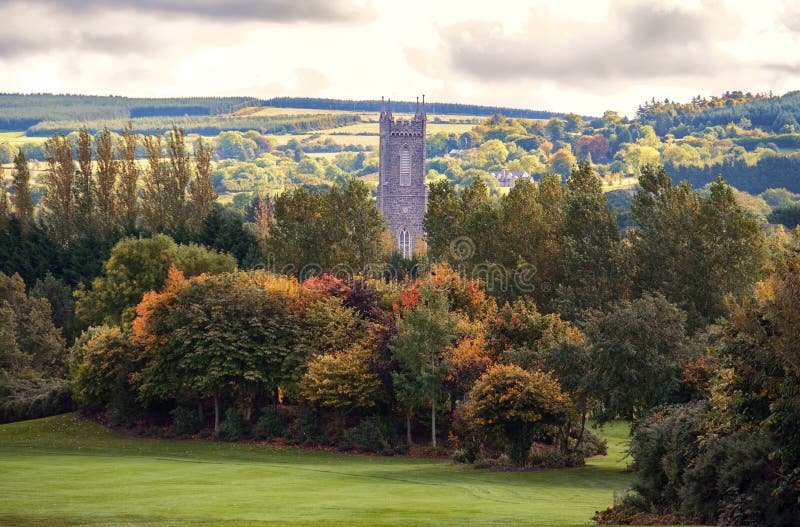 Autumn Landscape of Dublin Area Stock Image - Image of castle, tourism ...