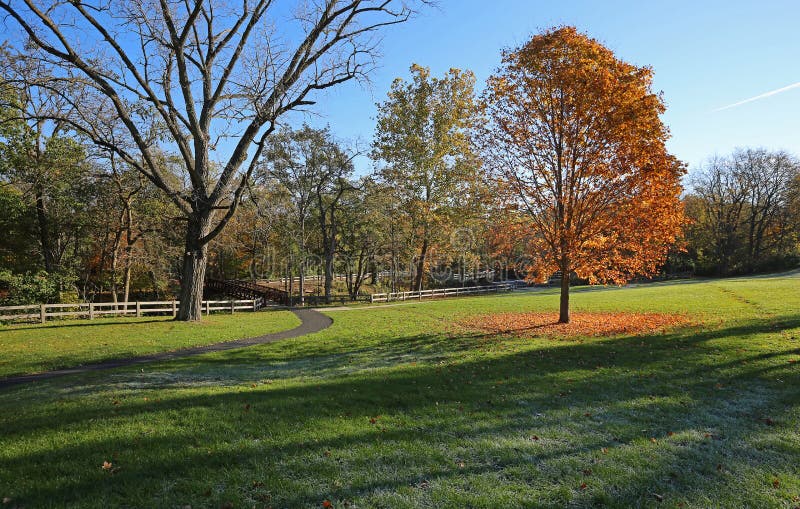 Autumn landscape stock image. Image of cedarville, travel - 253577731